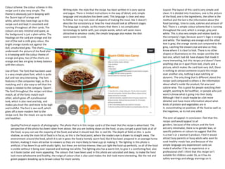 recipe card evaluation | PPT