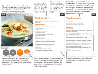 recipe card evaluation | PPT