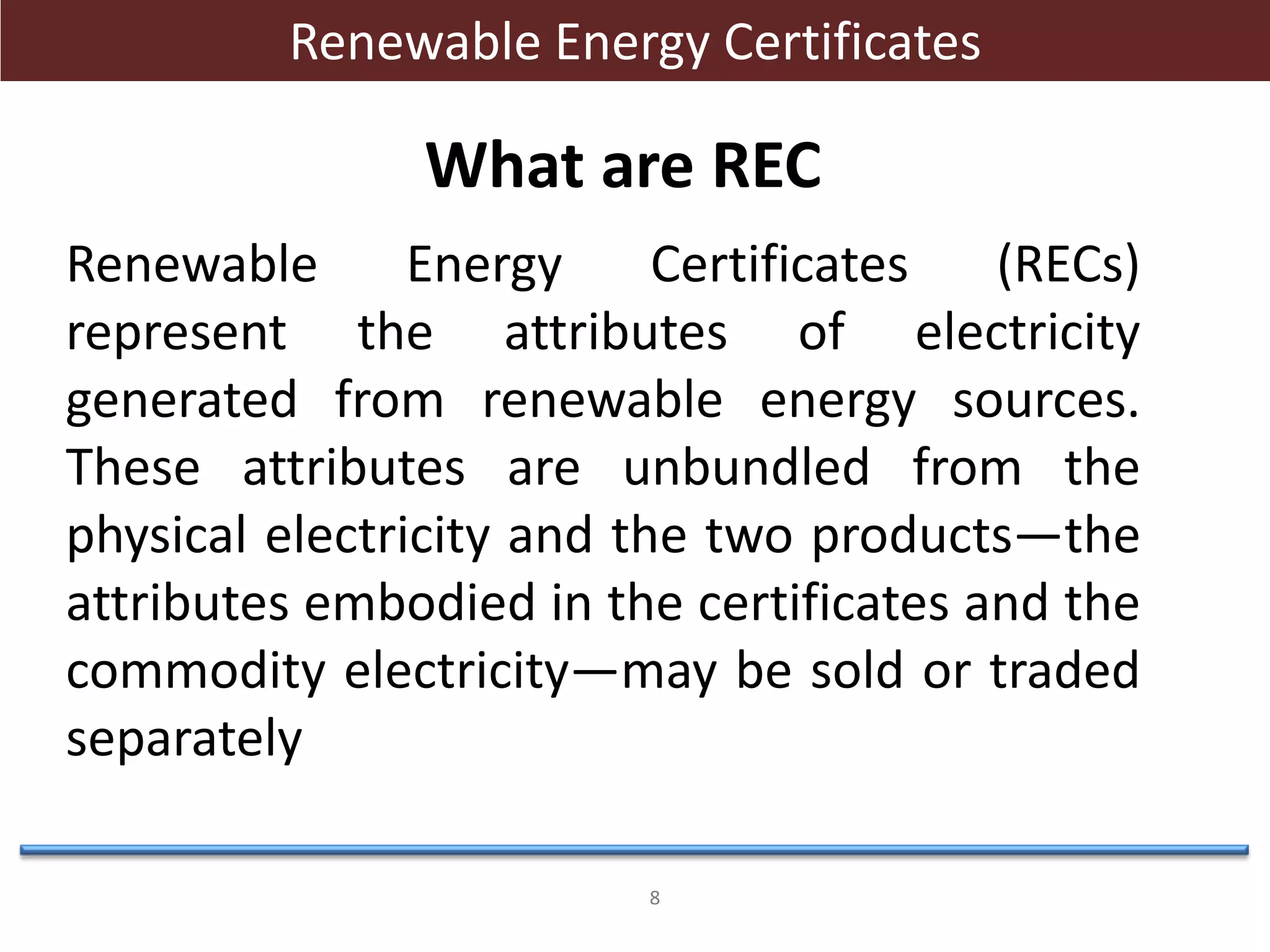 Renewable Energy Certificate | PPTX