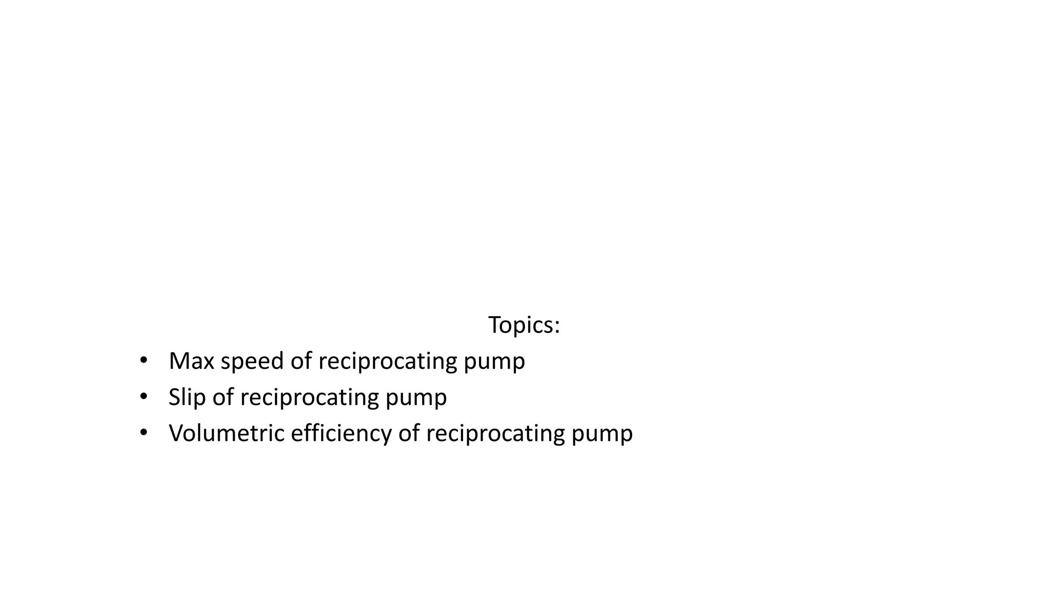 Reciprocating Pump | PPTX