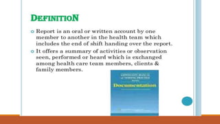 record and report | PPT