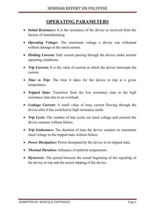 Recreated polyfuse | DOCX | Home Appliances | Home & Garden