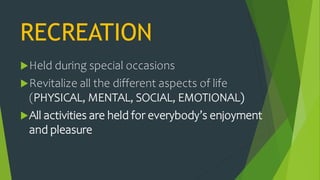 RECREATION and LEISURE Quarter 3 Module 1.pptx