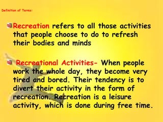 Recreation activities done for grade 8.pptx