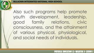 MEANING AND TYPES OF RECREATIONAL ACTIVITIES | PPTX