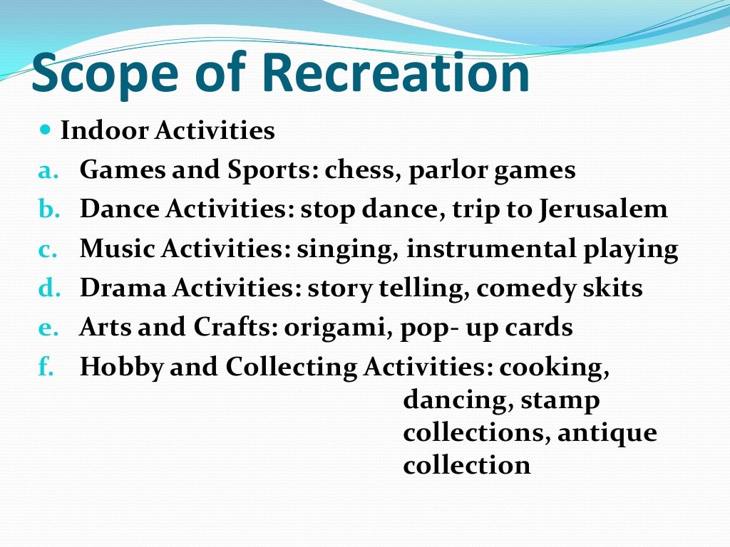 Recreational Activities recreational-activities