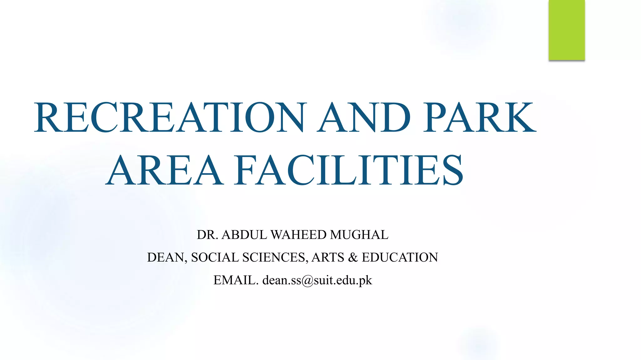 Recreational concepts | PPTX