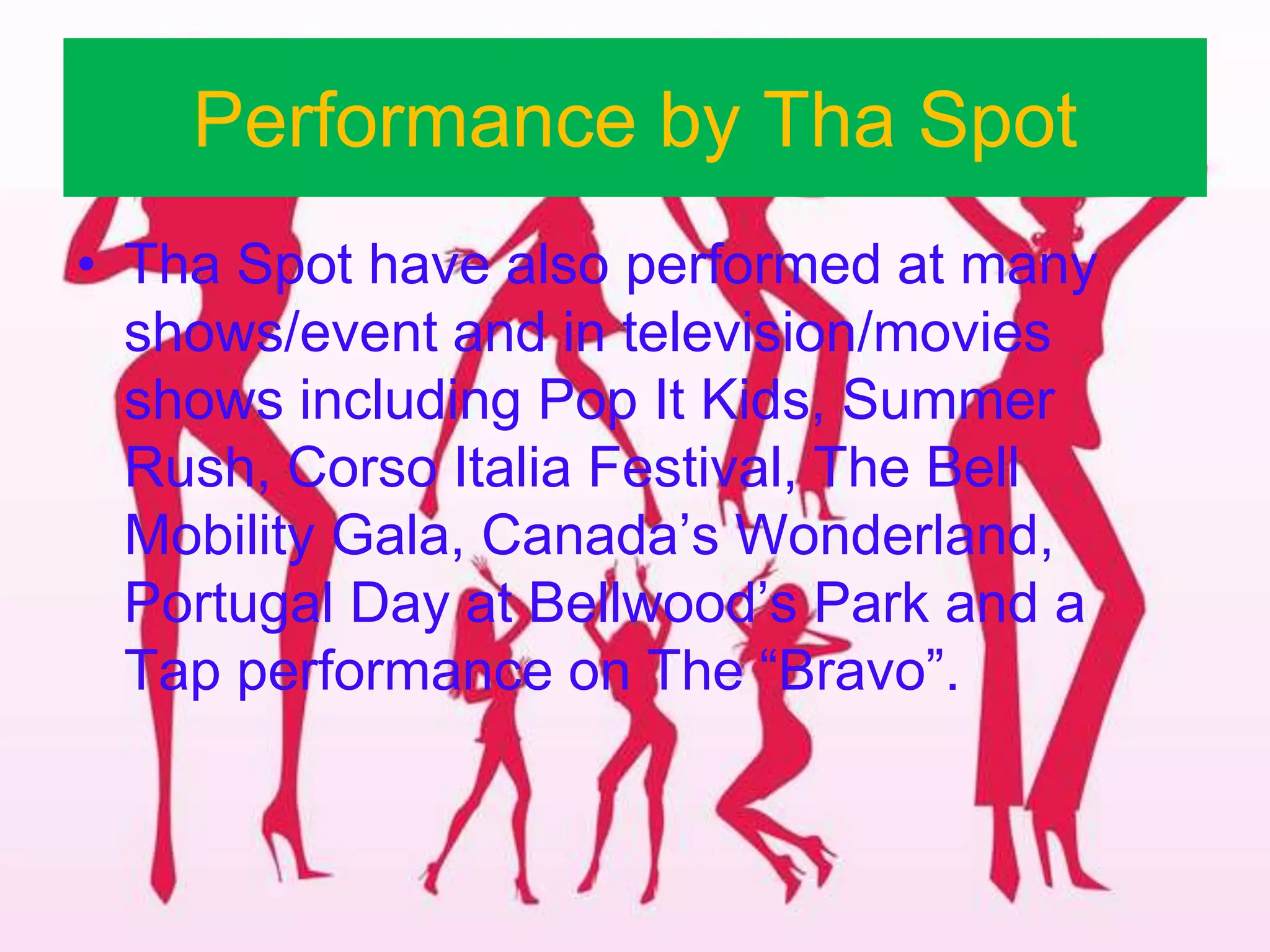 Recreational Dance For All Age and Skill Levels – Tha Spot dance Centre ...