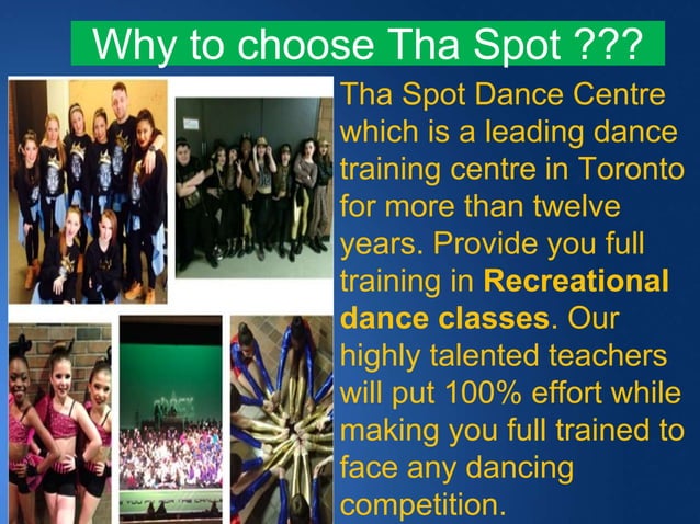 Recreational Dance For All Age and Skill Levels – Tha Spot dance Centre ...