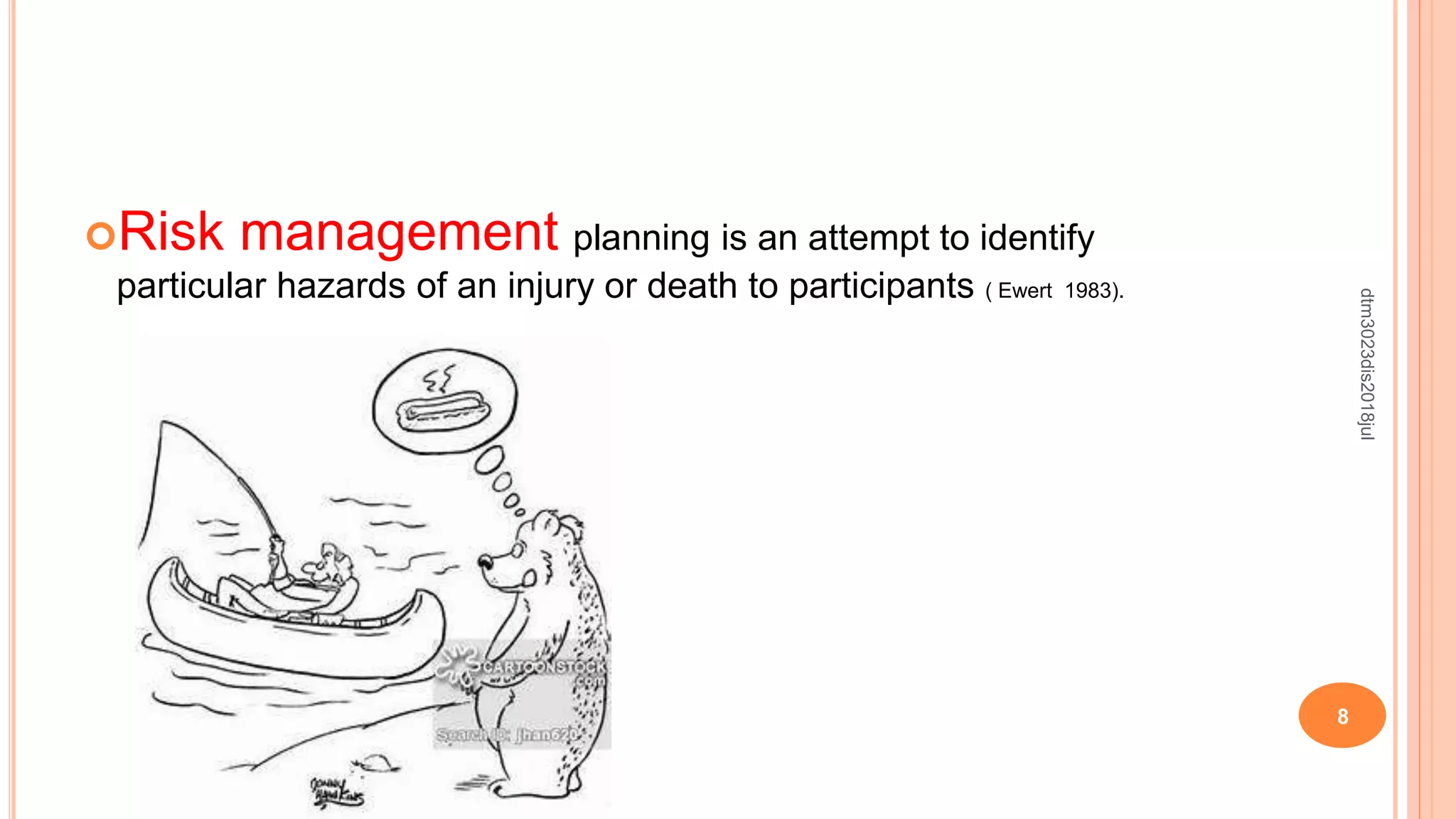 Recreational safety and risk management plan | PPTX