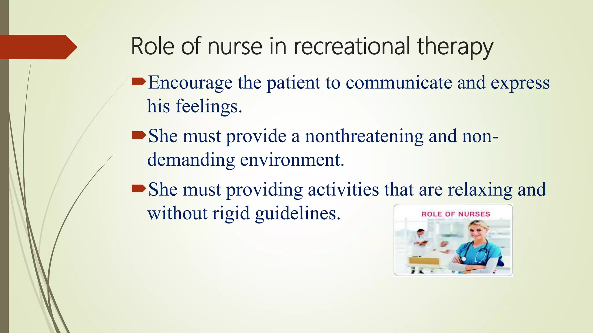 Recreational therapy ppt | PPTX