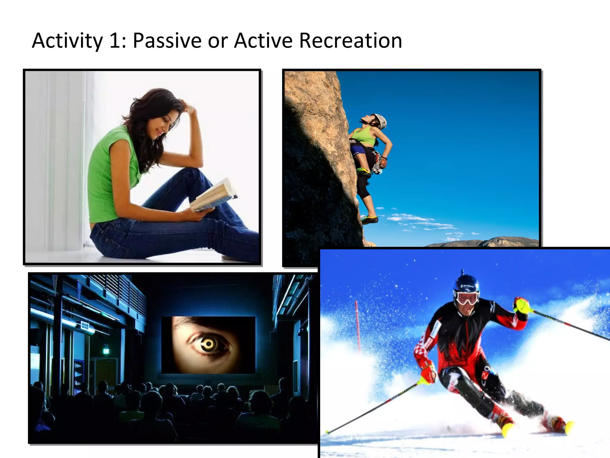 Recreation & leisure | PPT