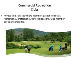 Recreation & leisure | PPT