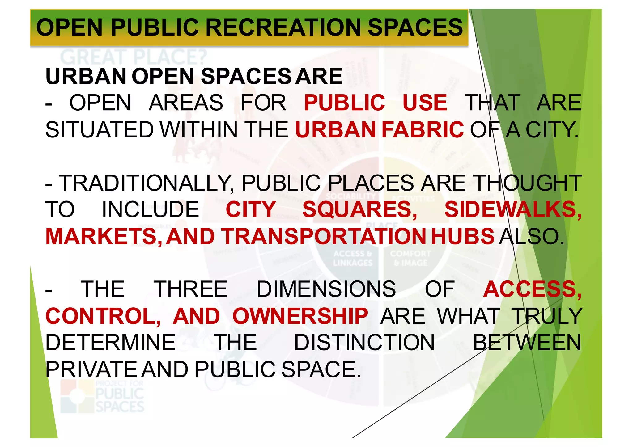 Recreation spaces | PDF