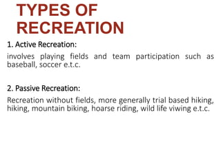 Recreation therapy | PPTX