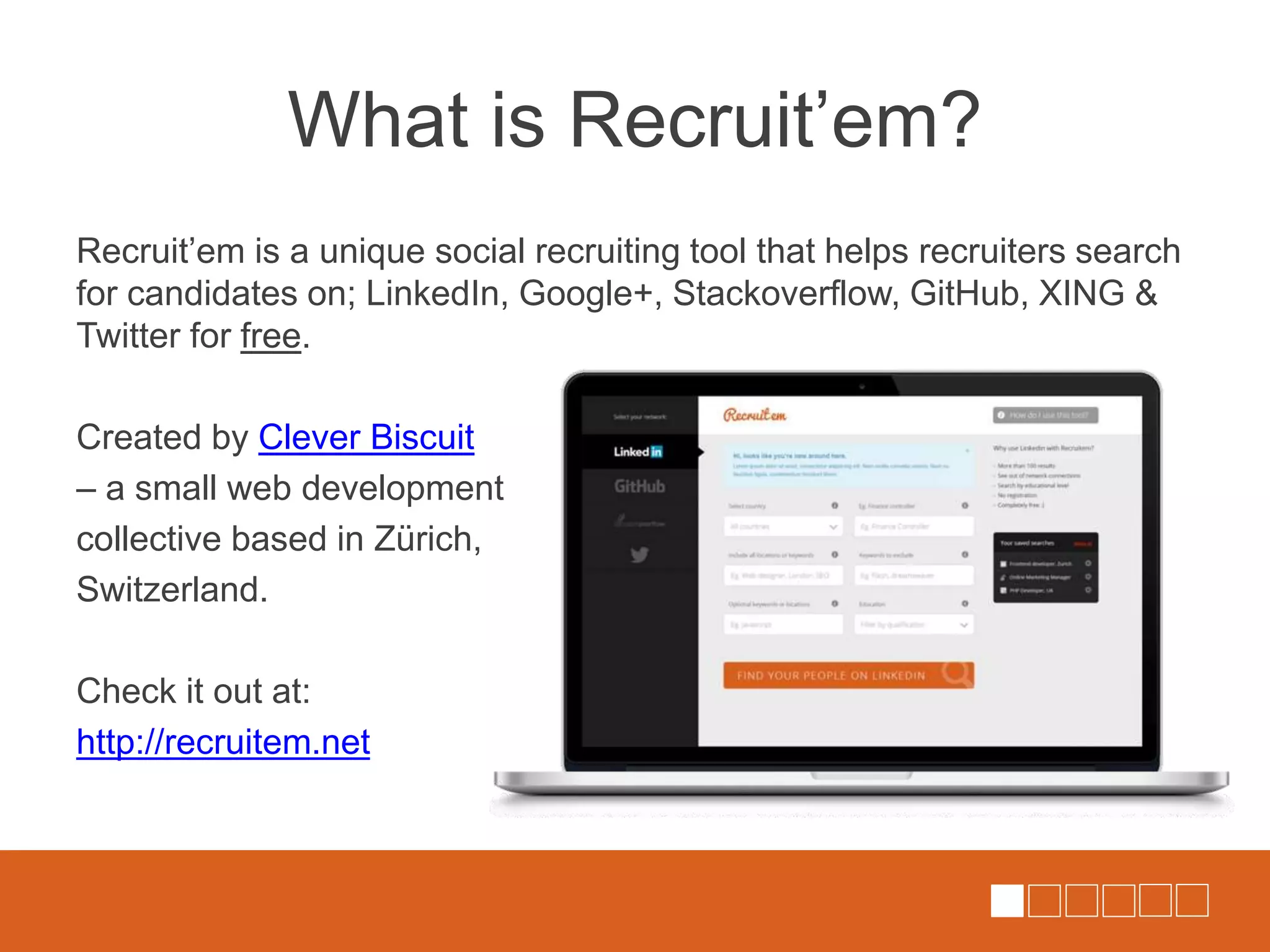 Quick Guide to Recruit'em | PPTX