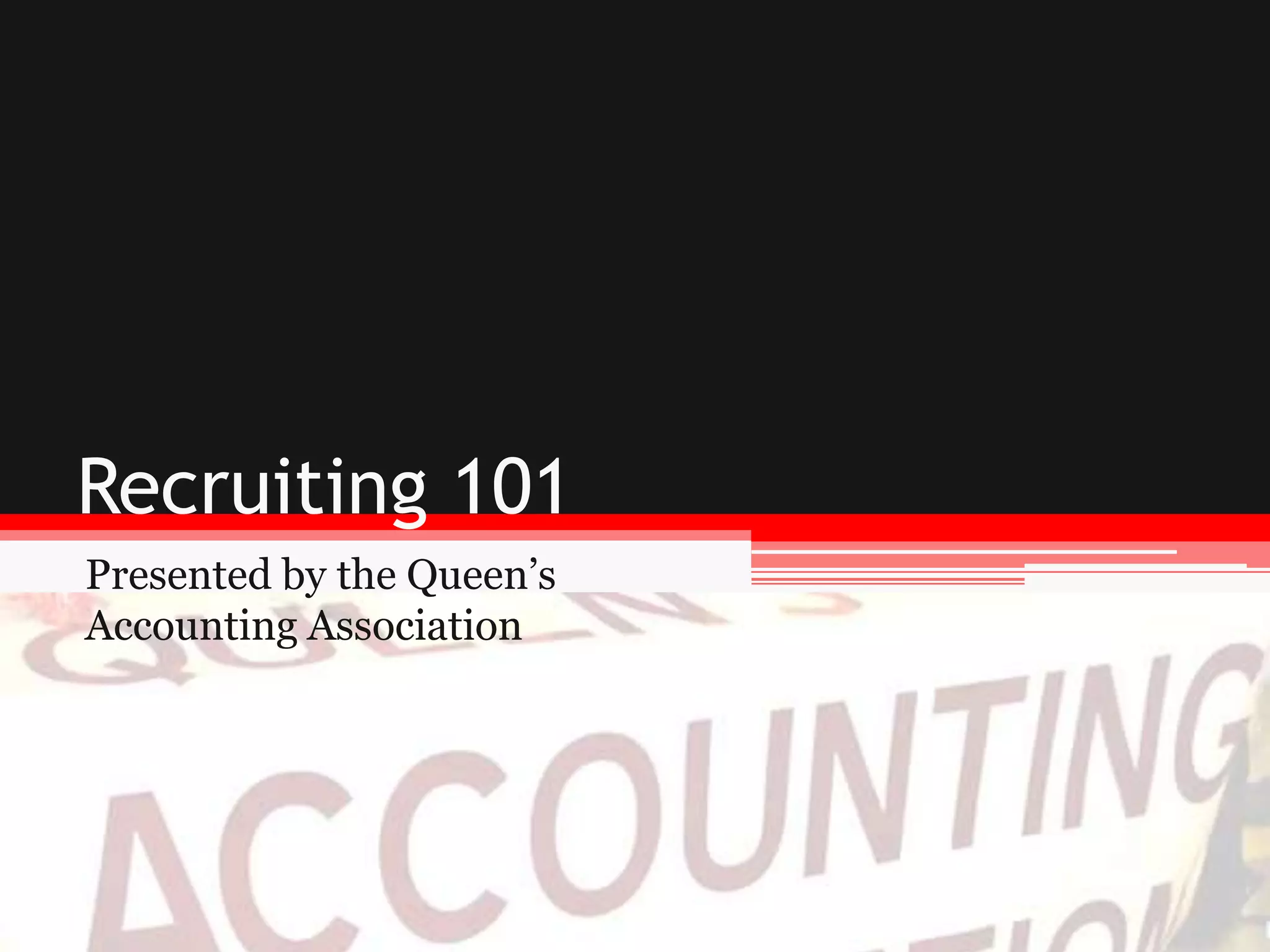 Recruiting 101 | PPT