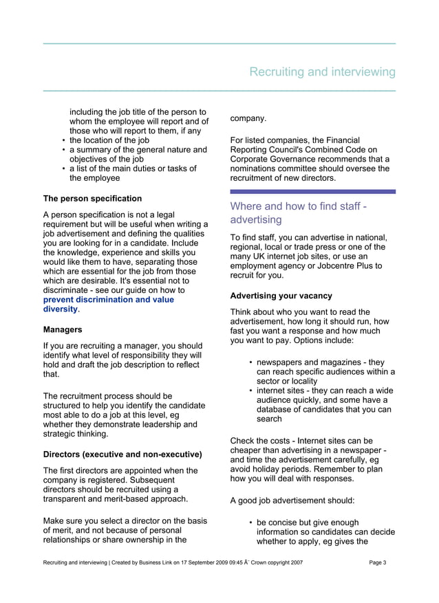 Recruiting And Interviewing | PDF