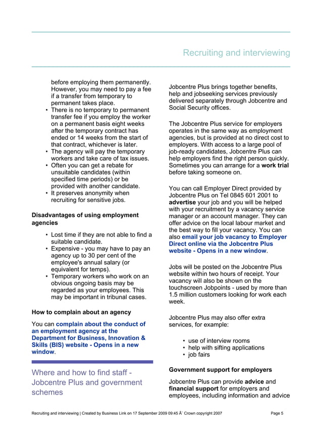 Recruiting And Interviewing | PDF