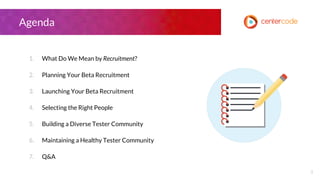 Recruiting and Selecting Great Beta Testers | PDF