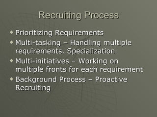Recruiting At The Speed Of Light | PPT