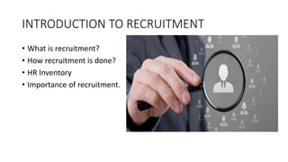 Recruitment Process | PPTX