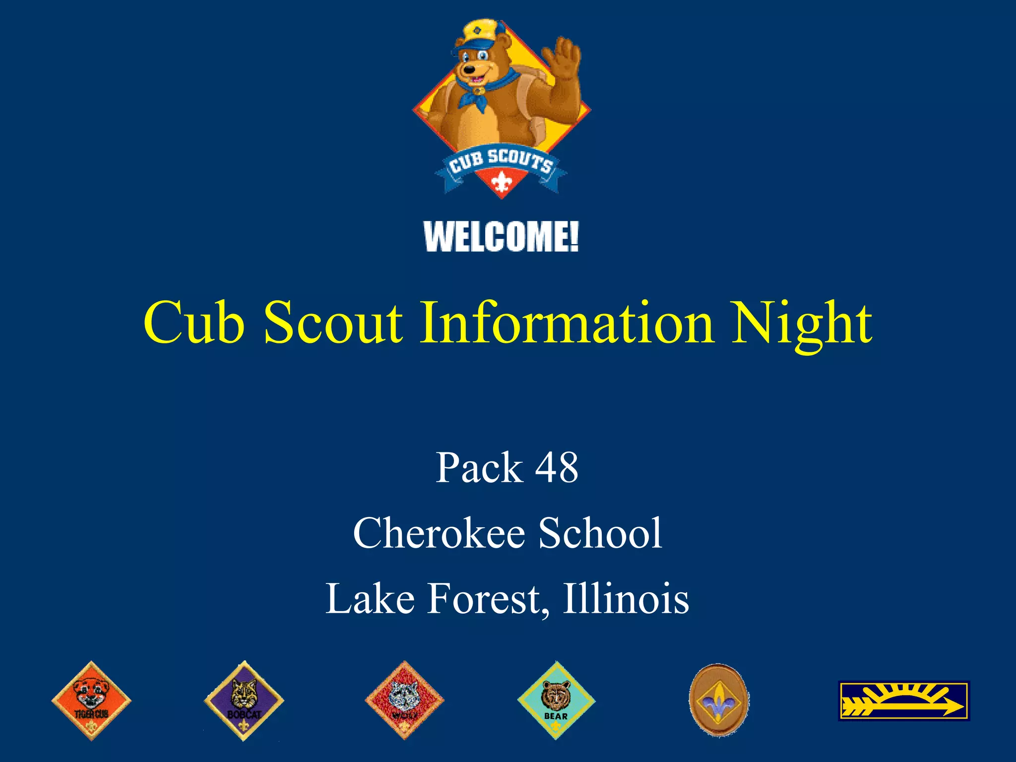 Join Cub Scout Pack 48 in Lake Forest | PPT