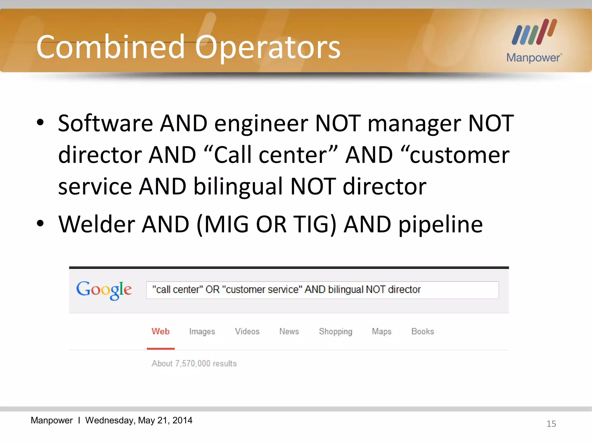 Recruiting Nugget 8 Intro To Boolean Basics May 21 2014 Pdf Search