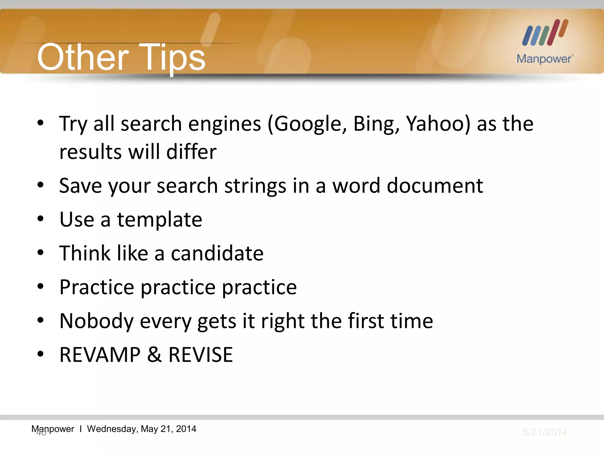 Recruiting Nugget 8 Intro To Boolean Basics May 21 2014 Pdf Search