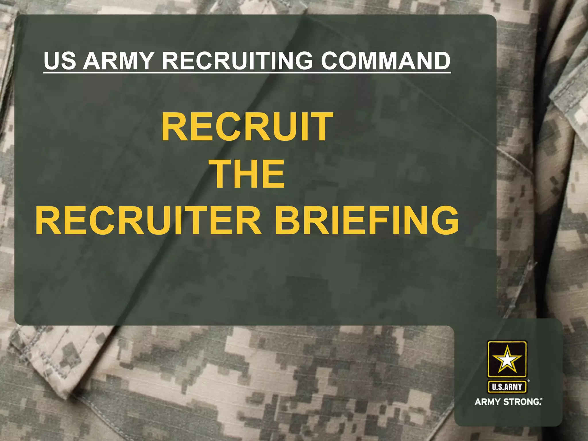 Recruiting overview | PDF
