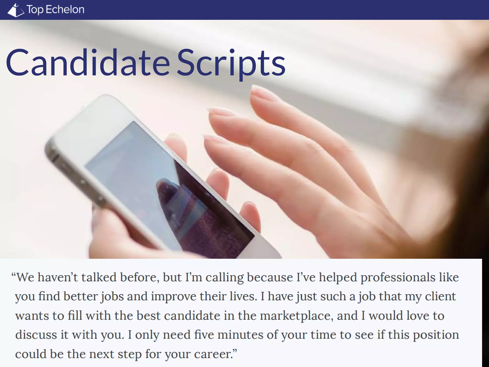 Cold Calling Scripts for Recruiters | PDF | Resume Writing and Advice ...