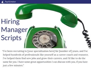 Cold Calling Scripts for Recruiters | PDF | Resume Writing and Advice ...