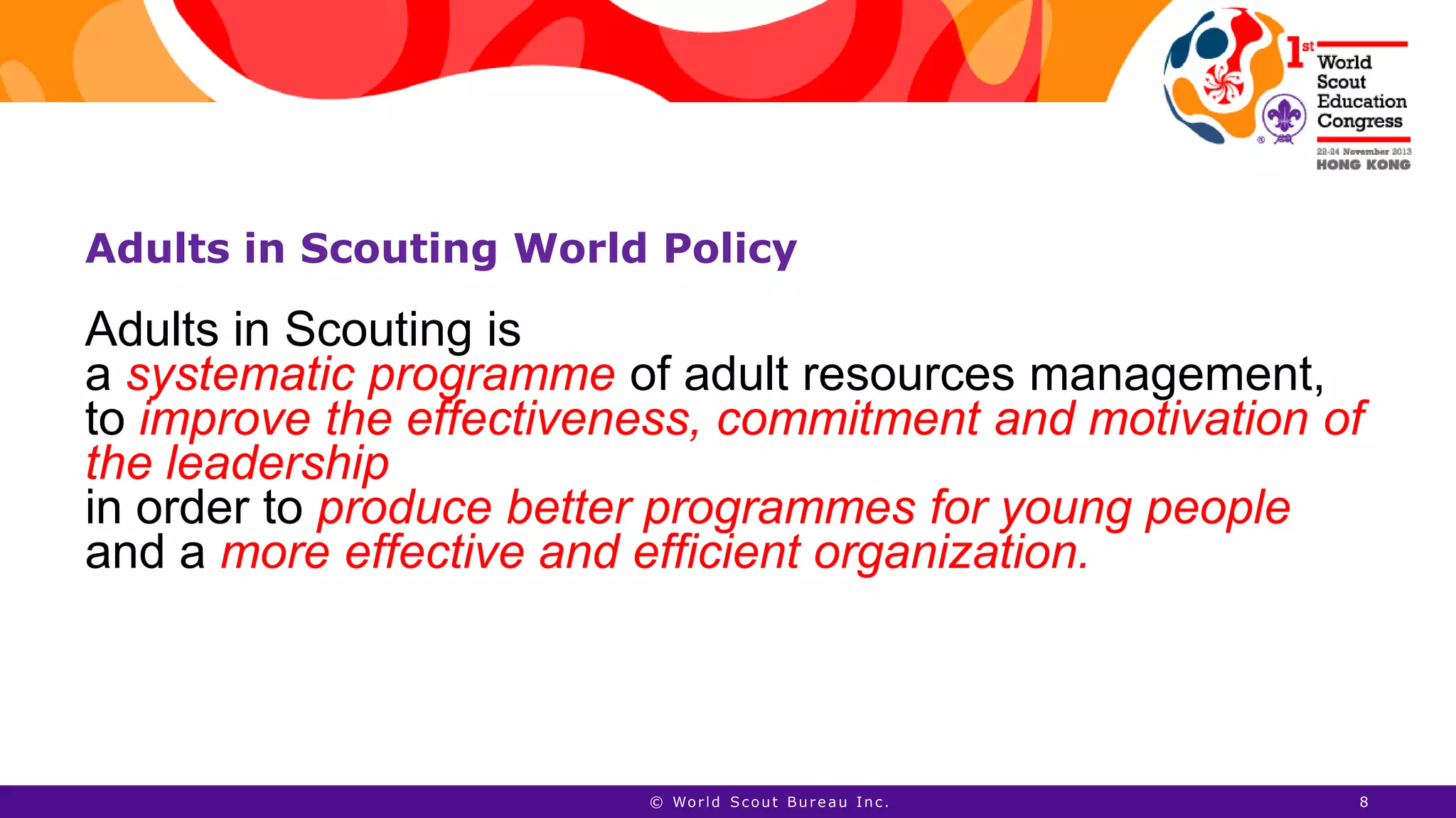 Recruiting the right adult Scout leaders | PPT