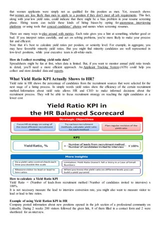 Recruiting yield ratios | DOCX