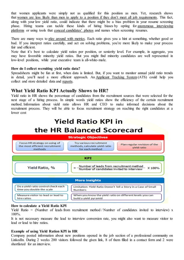 Recruiting yield ratios | DOCX