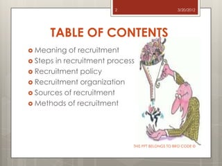 Recruitment | PPTX