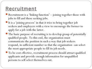 Recruitment | PPT