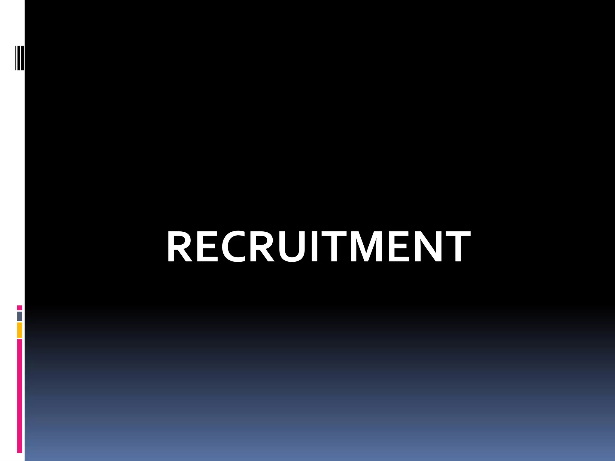 Recruitment | PPTX