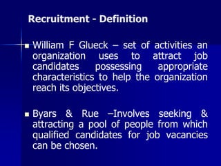 Recruitment | PPT