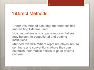 Recruitment process, policy, method | PPTX