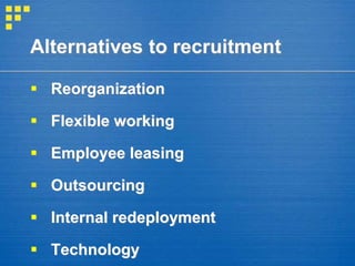 Recruitment decisions | PPTX | Resume Writing and Advice | Job Search