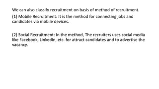 Recruitment Types & Process | PPT