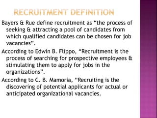 HRM - Recruitment | PPTX