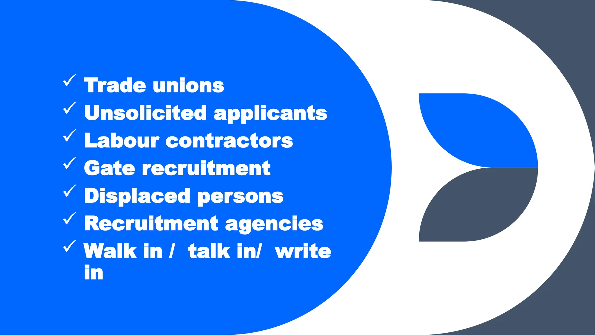 RECRUITMENT introduction, definition, sources | PPTX