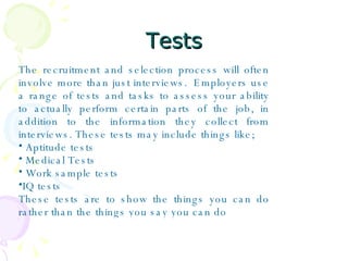 Recruitment And Selection Presentation | PPT | Resume Writing and ...