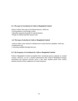 Recruitment and-selection-process-in-unilever-bangladesh-limited | DOC