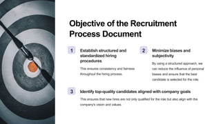 Recruitment Process Document for a Structured Approach to Hiring | PPT