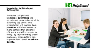 Recruitment Process in HRM ,Recruitment Process Steps | PPTX