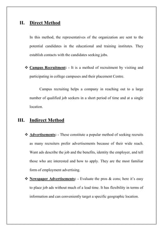 MANPOWER PLANNING, MANPOWER BUDGETING & RECRUITMENT-SELECTION PROCESS | PDF