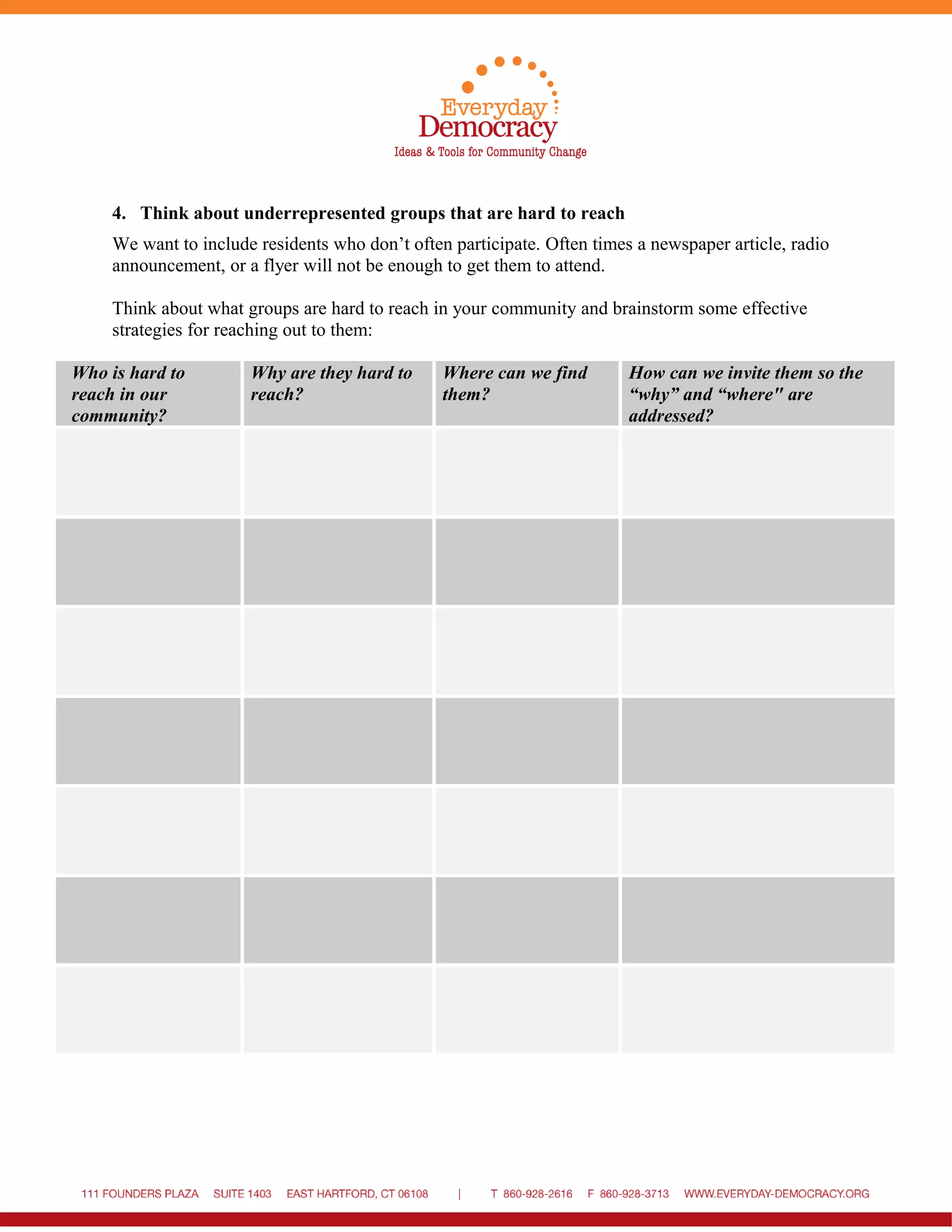 Recruitment Strategy Worksheets | DOC